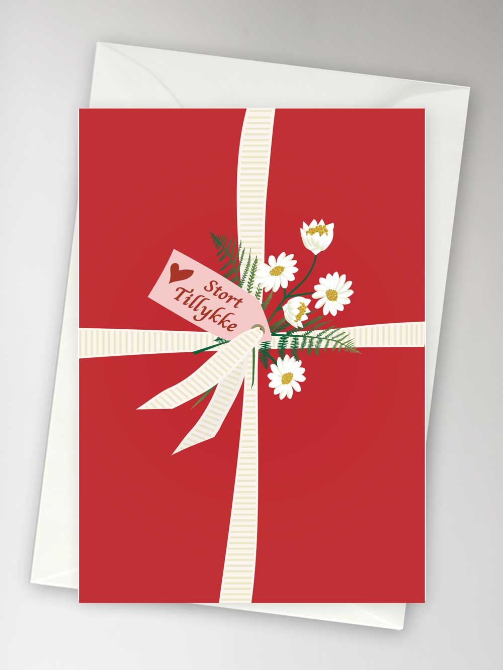 Fint kort med gave fra ViSSEVASSE - fødselsdagskort, konfirmationskort