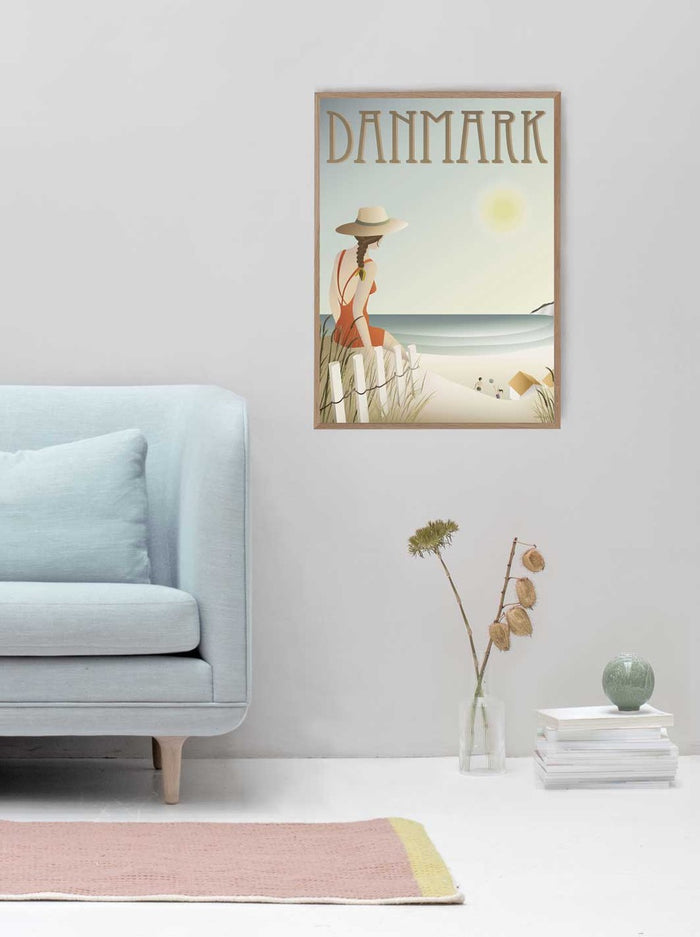 Danmark Stranden - plakat